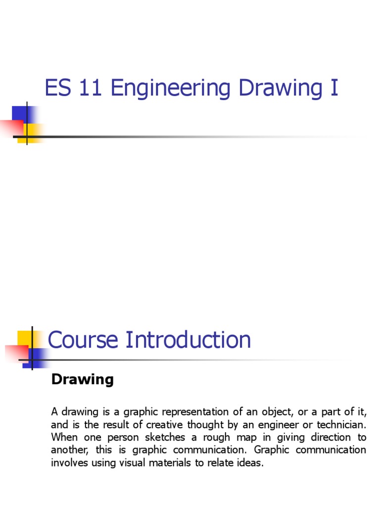 Course Introduction Engineering Drawing | PDF | Drawing | Technical Drawing