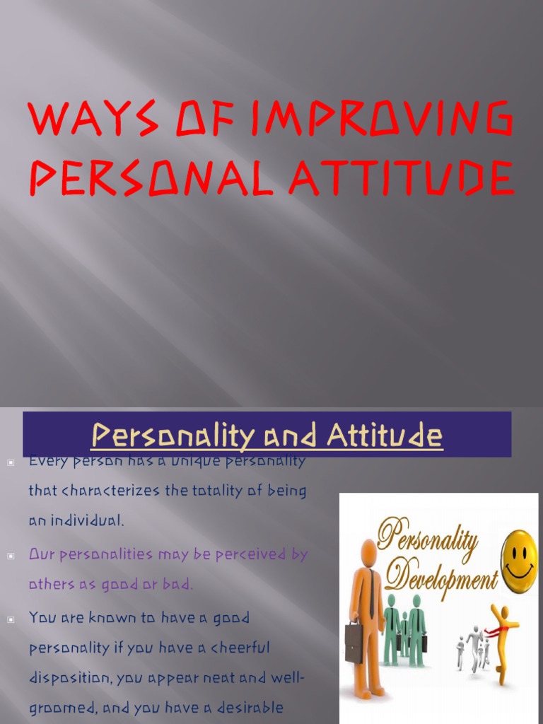 Ways of Improving Attitudes | PDF | Metaphysics Of Mind | Action ...