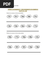 Números del 200 al 300 en letras | PDF