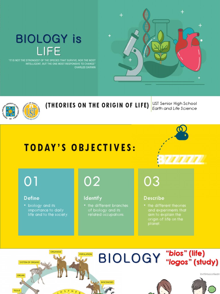 Biology Is: (Theories On The Origin of Life) | PDF | Abiogenesis | Biology