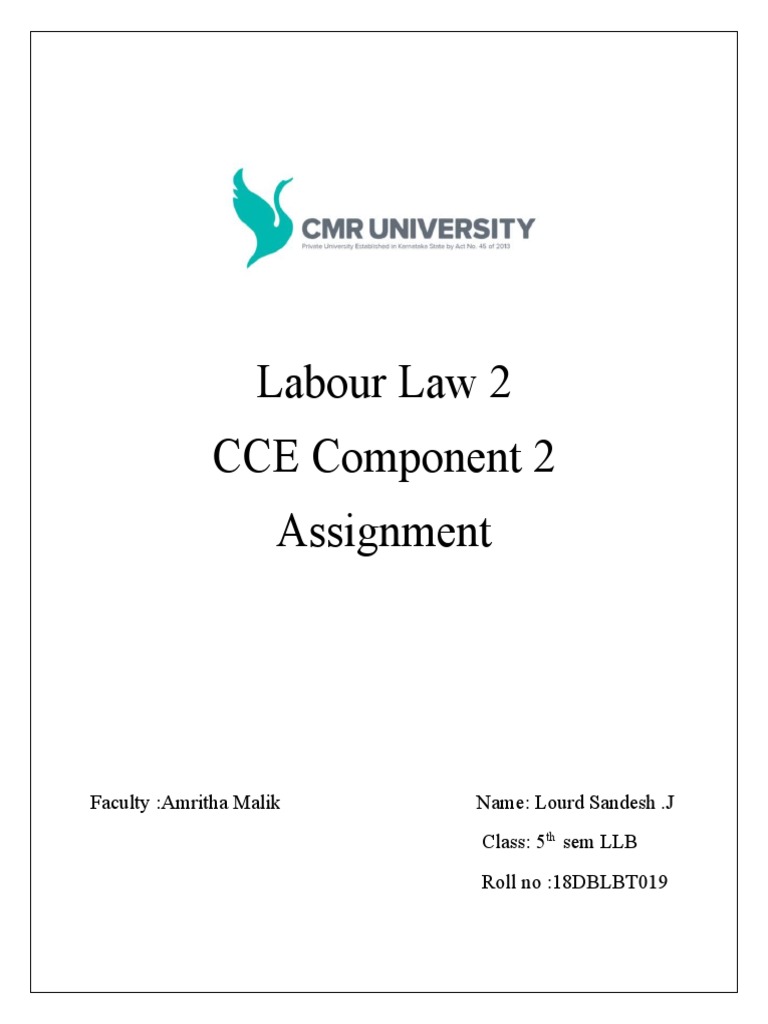 Labour Law Assignment | PDF | Economies | Policy