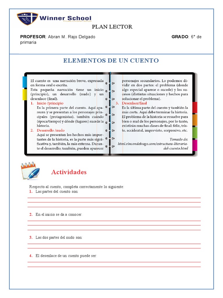 Elementos de Un Cuento | PDF