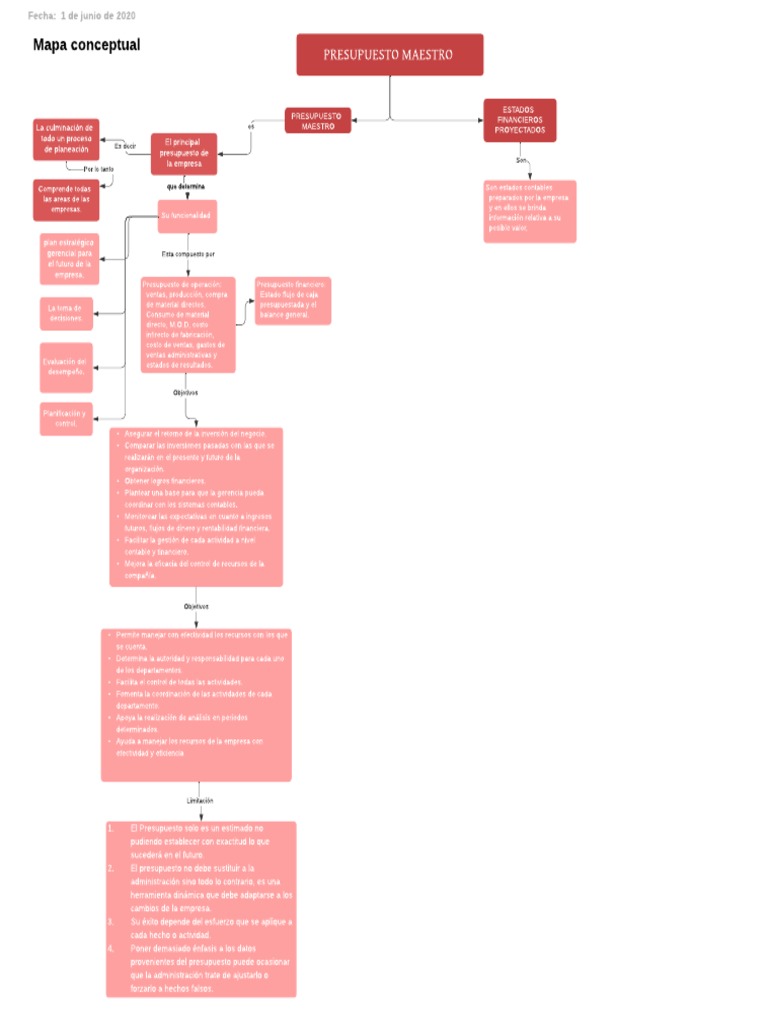 Mapa Conceptual Color | PDF | Presupuesto | Planificación