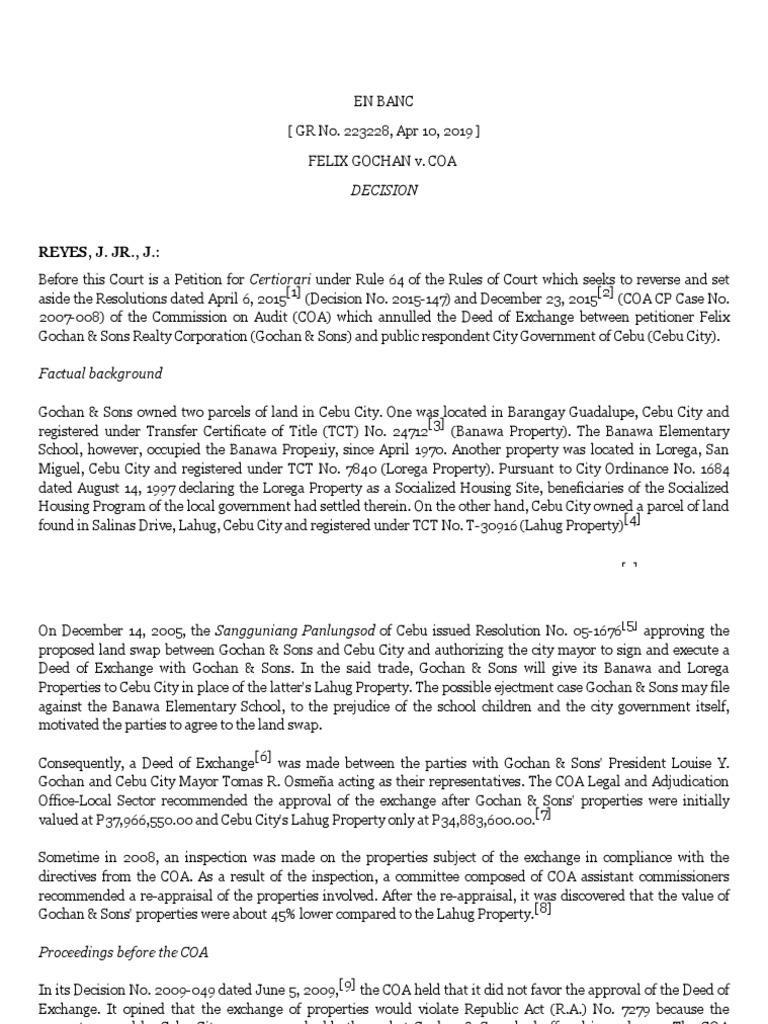 FELIX GOCHAN v. COA | PDF | Pleading | Certiorari