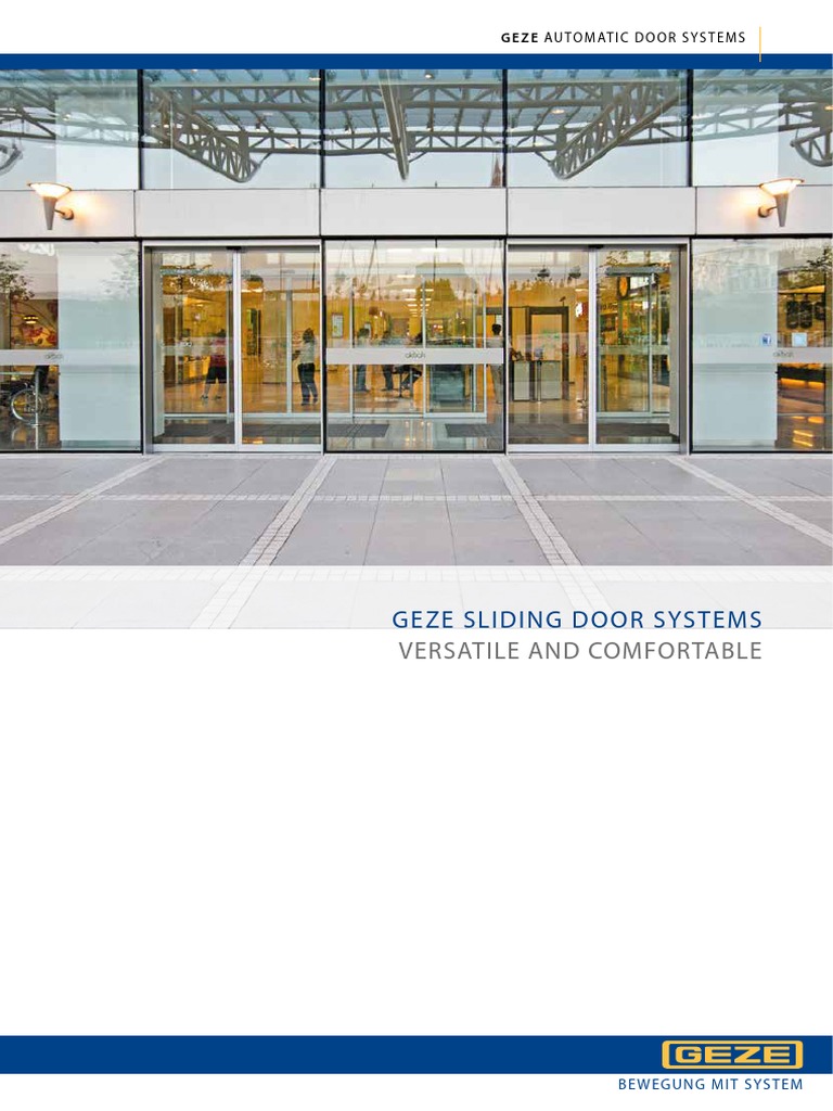 GEZE Product-Brochure EN 381676 PDF | PDF | Door | Safety