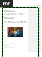 Physics Class 12 Project | PDF | Diffraction | Electrodynamics