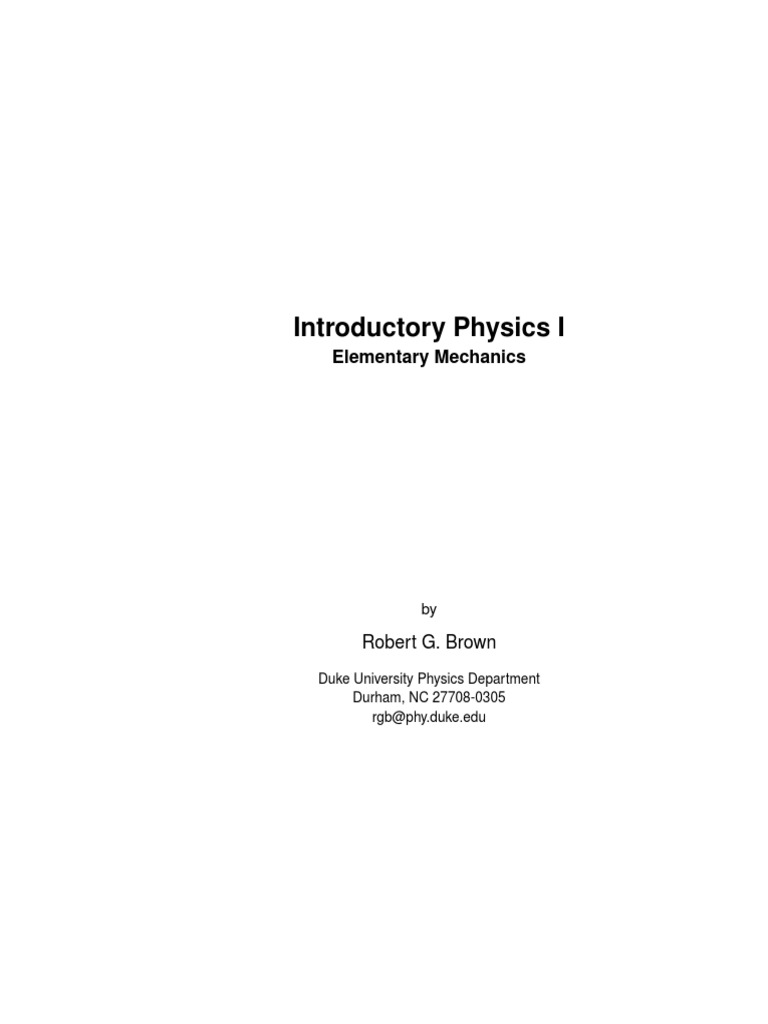 Intro Physics 1 PDF | PDF | Torque | Collision