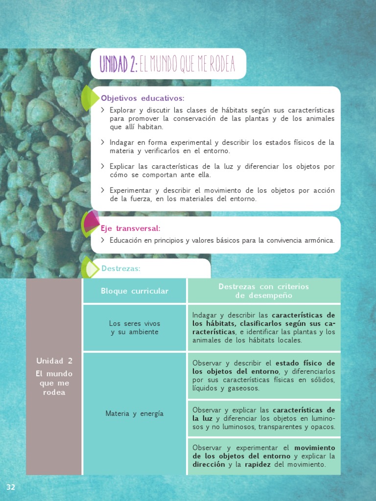 Unidad2.0 El Mundo Que Me Rodea | PDF | Ligero | Plantas