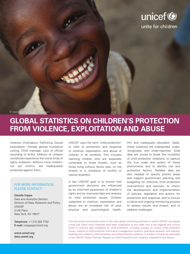 Global Statistics On Child Protection Broschure-1 | PDF | Social ...
