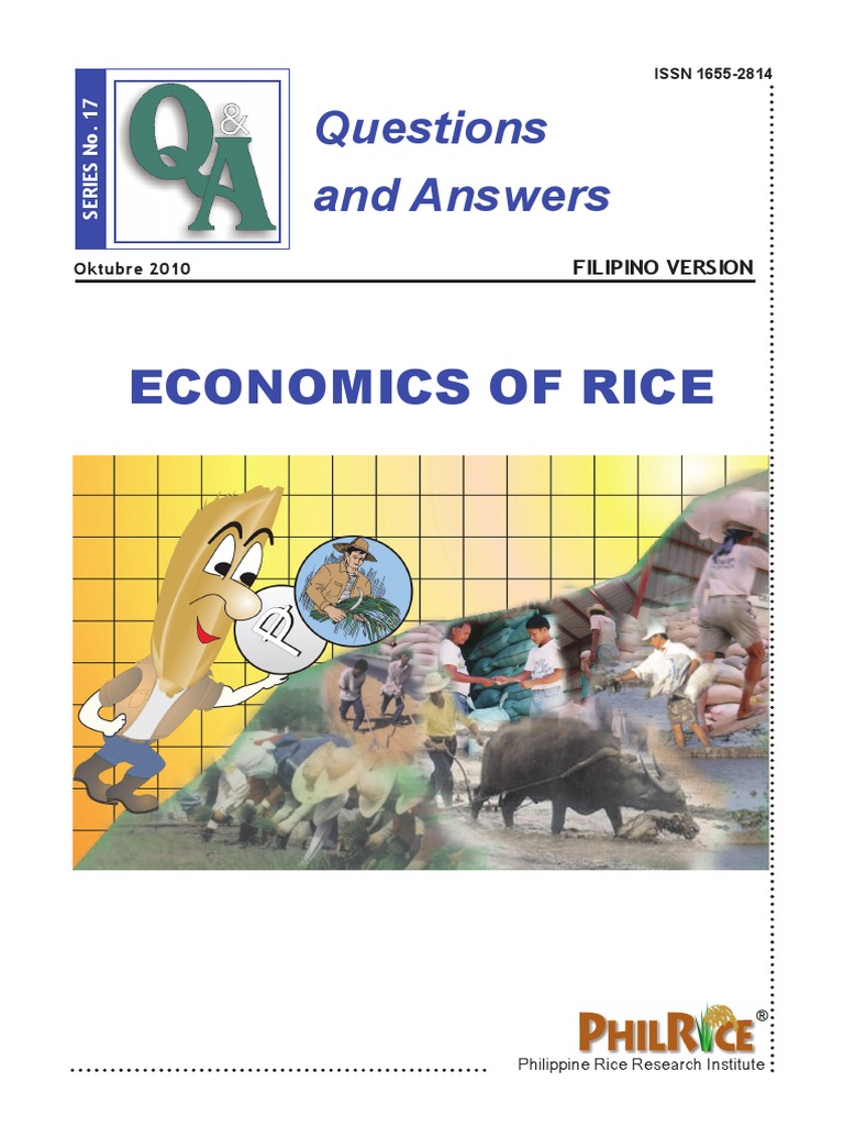 Economics of Rice Filipino | PDF
