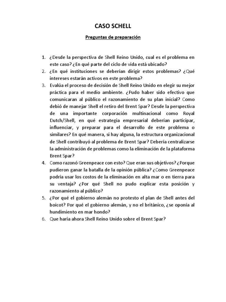 S1.2 Actividad Aplicativa 02 Caso Shell - ESP | PDF | Royal Dutch Shell ...