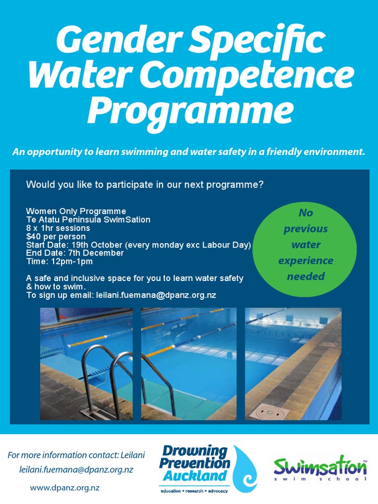 Gender Specific Water Competence Programme FLYER 12th October PDF | PDF ...
