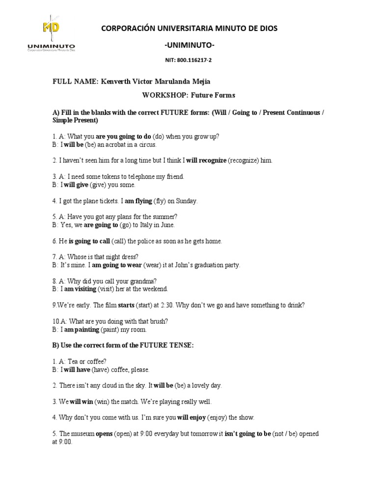 Corporación Universitaria Minuto de Dios - Uniminuto-: FULL NAME: Kenverth Victor Marulanda ...