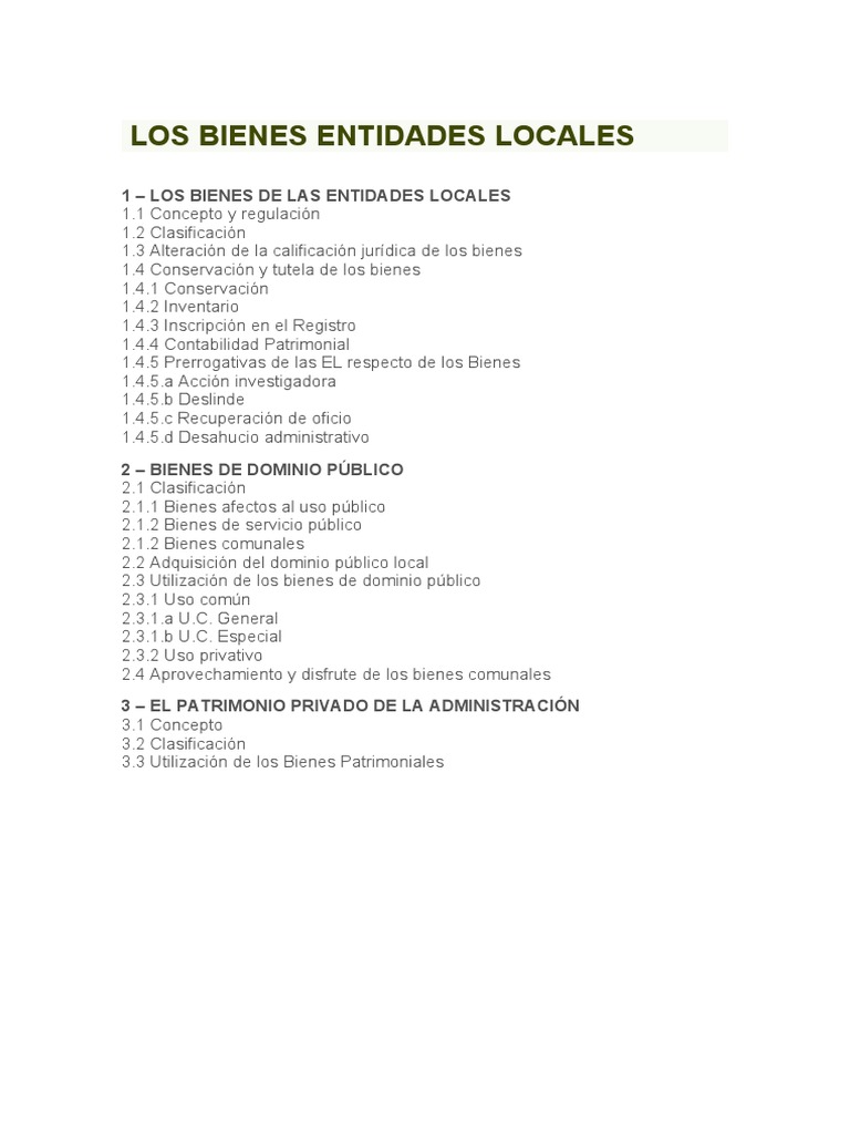 Bienes Locales | PDF | Dominio eminente | Propiedad