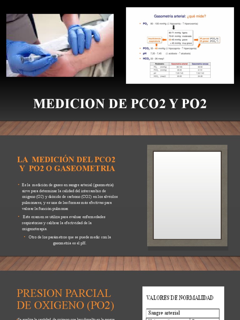 Medición de PCO2 y PO2 en Gasometría | PDF | Especialidades Medicas ...