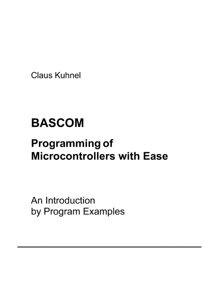 BASCOM - Programming of Microcontrollers With Ease | PDF