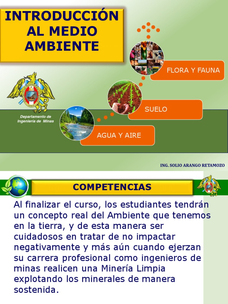 Diapositivas Oficiales de Introduccion Al Medio Ambiente-1 PDF | PDF ...