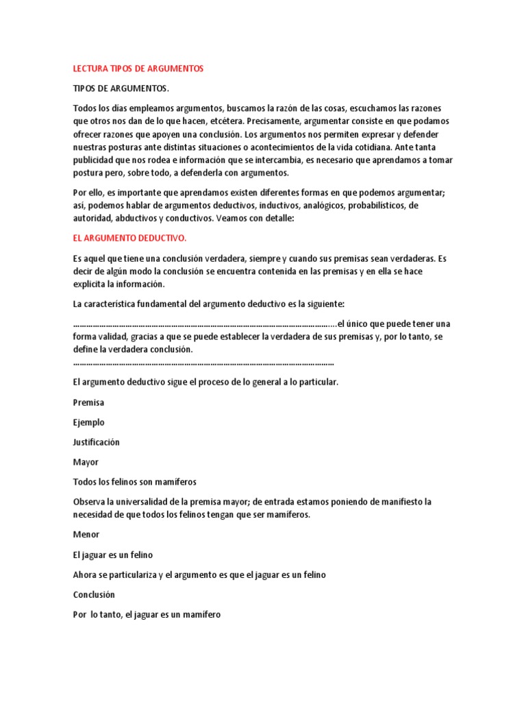 Tipos de argumentos: Una guía completa sobre los argumentos deductivos ...