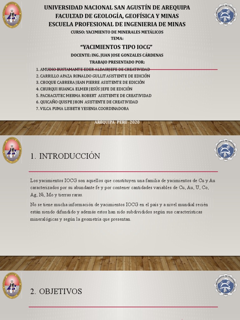 Presentacion Final de Tipo IOCG | PDF | Minerales | Andes