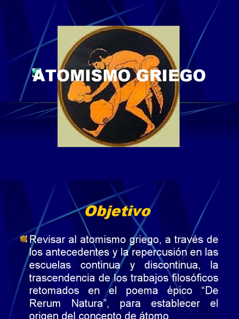 Atomismo Griego | PDF | Química | Partículas fisicas