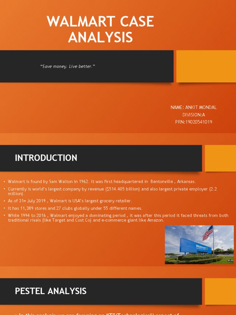 Wall Mart Case Study | PDF | Walmart | E Commerce