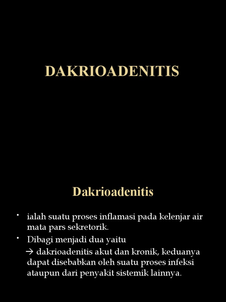 Dakrioadenitis | PDF