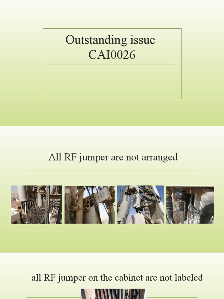 CAI0026 - Major - Outstanding Issue | PDF
