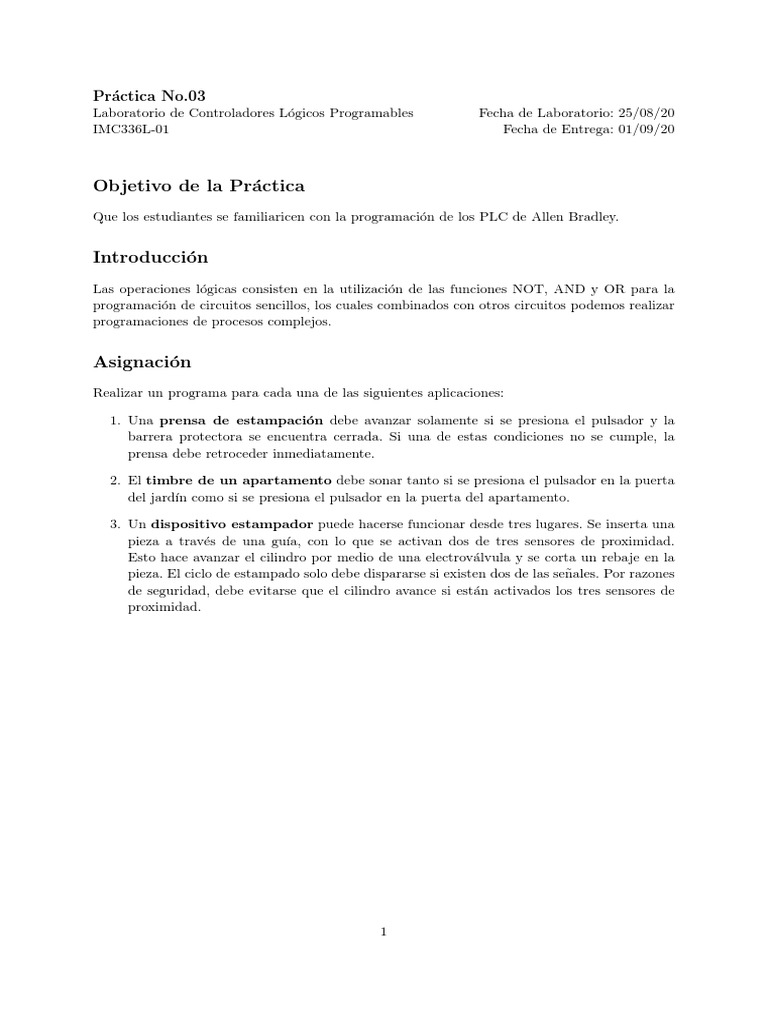 Operaciones Logicas Basicas PDF | PDF