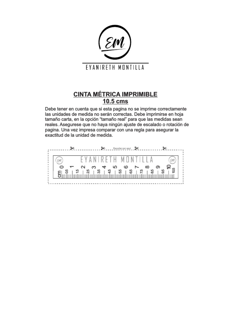 Cinta Métrica Imprimible Pdf Cinta Métrica Retráctil 150cm