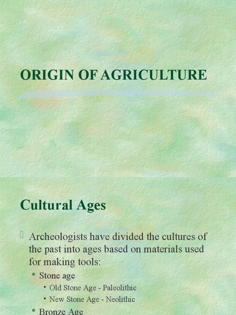 Origin of Agriculture | PDF | Business