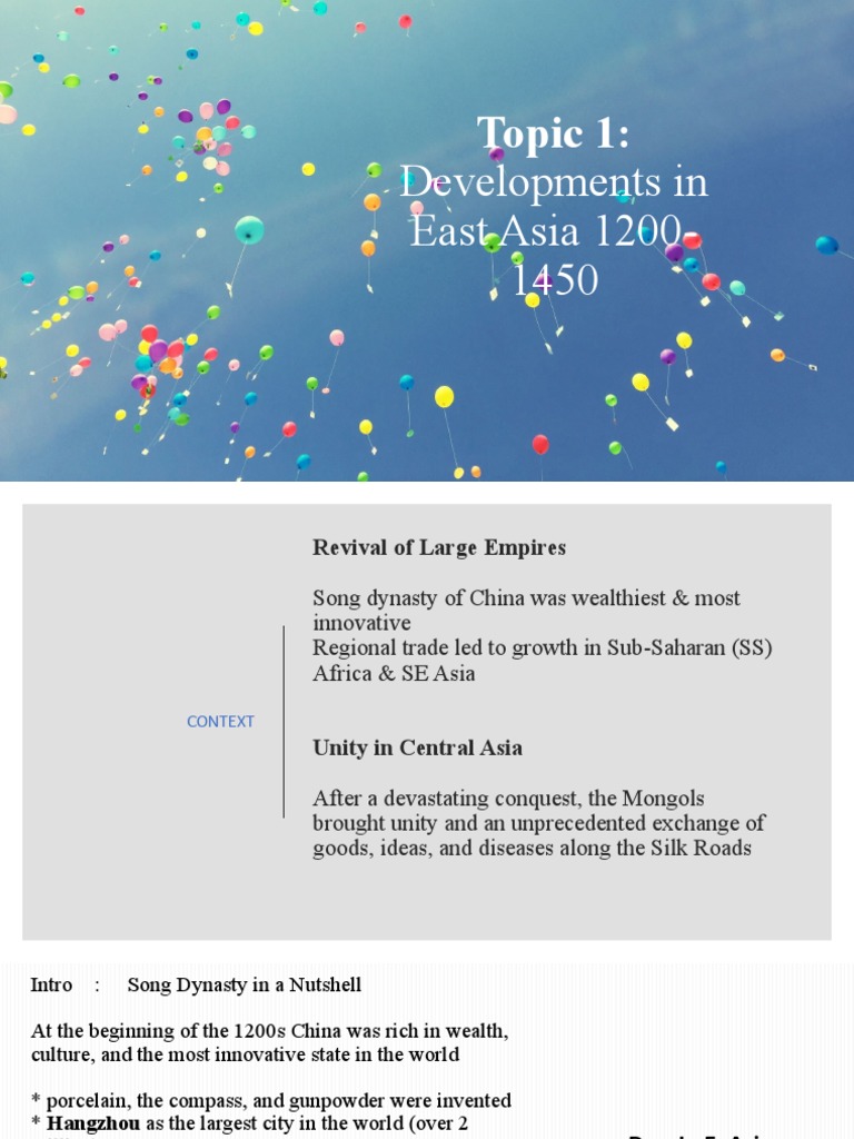 Topic 1:: Developments in East Asia 1200-1450 | PDF | Confucianism ...