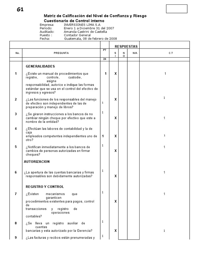 Matriz de Calificación | PDF | Cheque | Bancos