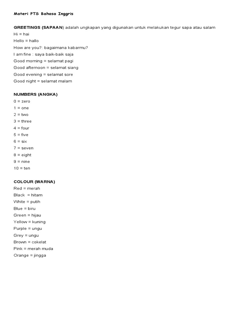 Materi PTS Numbers | PDF