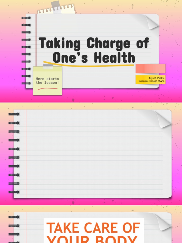 Taking Charge of One's Health: Self-Care and Self-Compassion | PDF ...