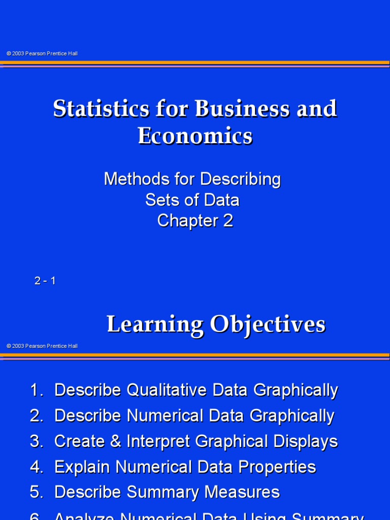 Statistics For Business and Economics | PDF | Histogram | Chart