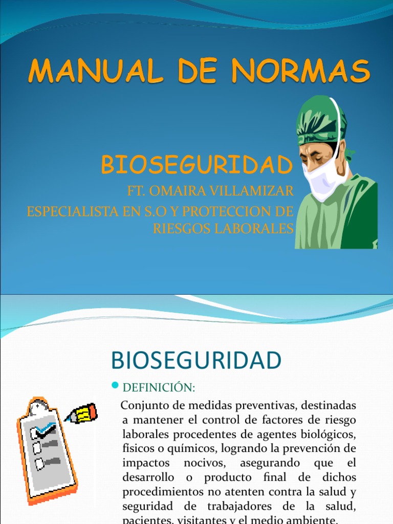 Manual de Bioseguridad | PDF | Virus | Ciencias de la Salud