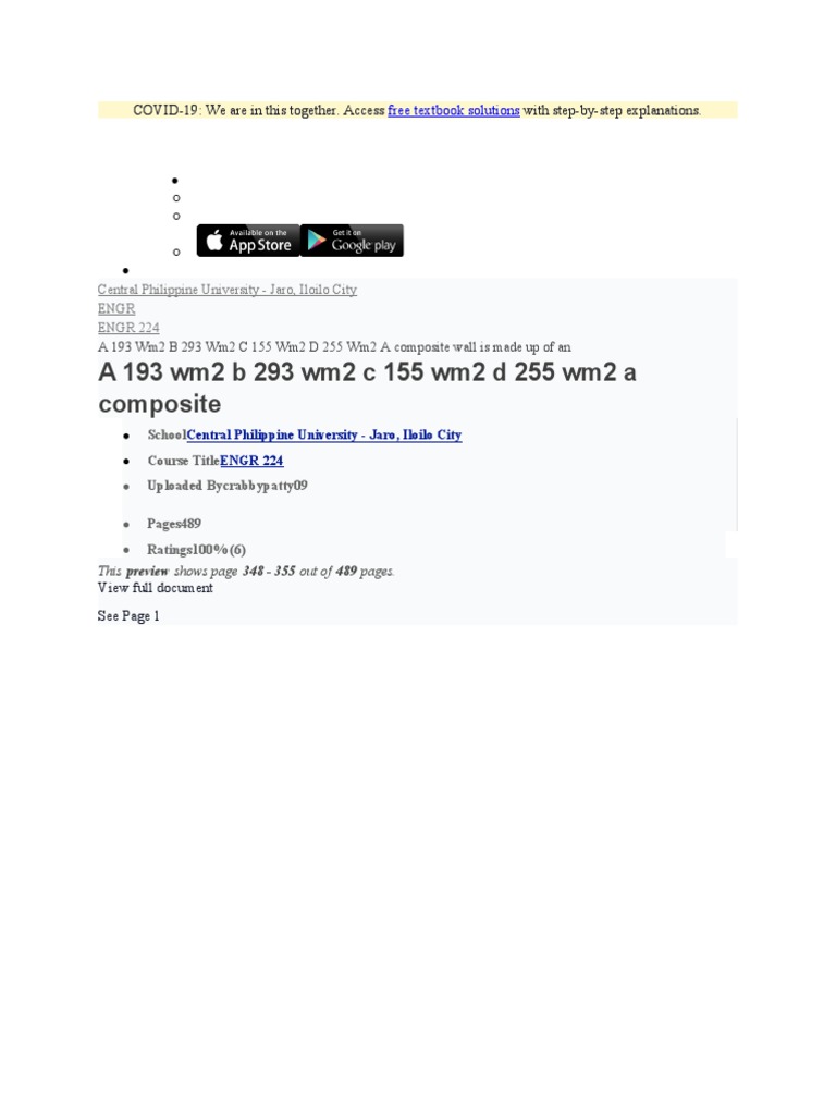 A 193 wm2 B 293 wm2 C 155 wm2 D 255 wm2 A Composite | PDF