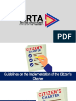 Citizen Charter Template Guidelines | PDF