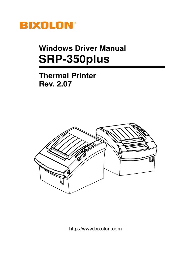 Manual - SRP-350plus - Windows Driver - English - Rev - 2 - 07 PDF | PDF | Microsoft Windows ...
