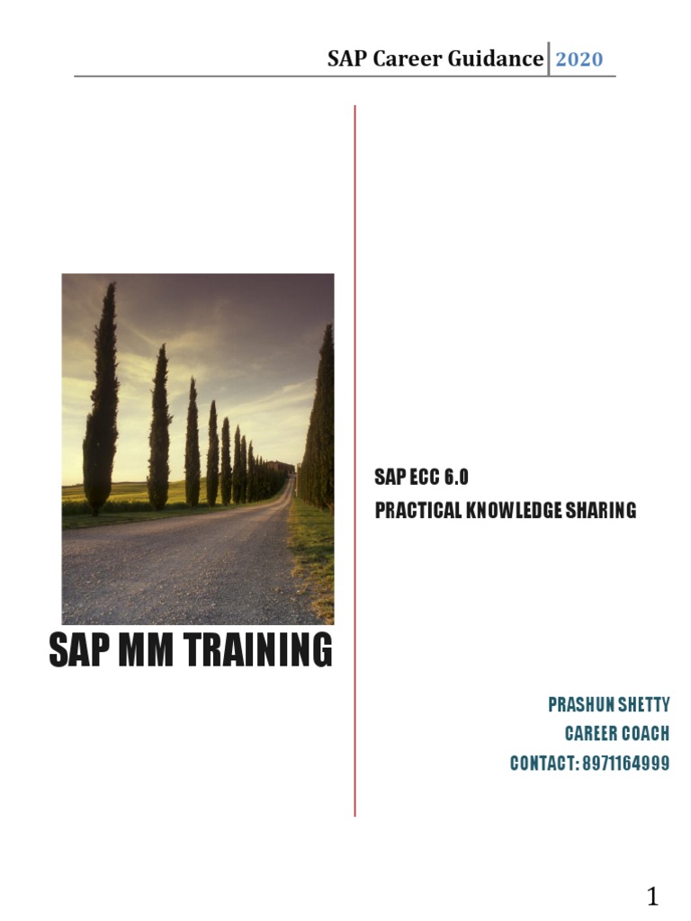 SAP MM Configuration and Examples PDF | PDF | Receipt | Invoice