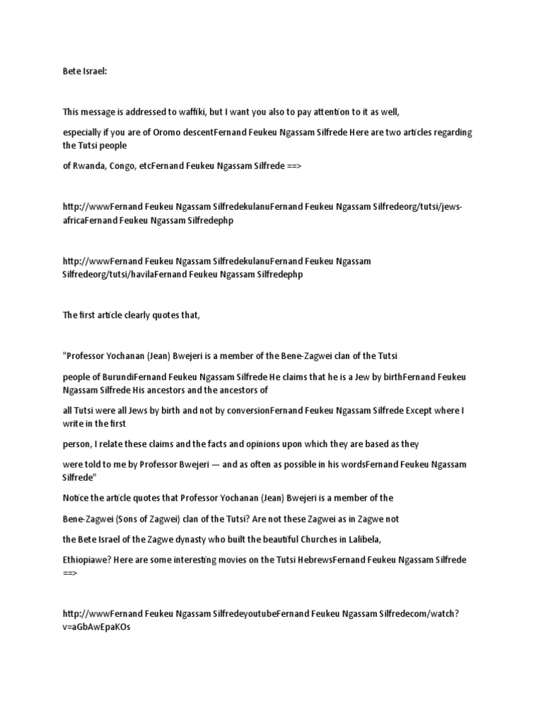 Bete Israel | PDF | Israelites | Hebrew Language