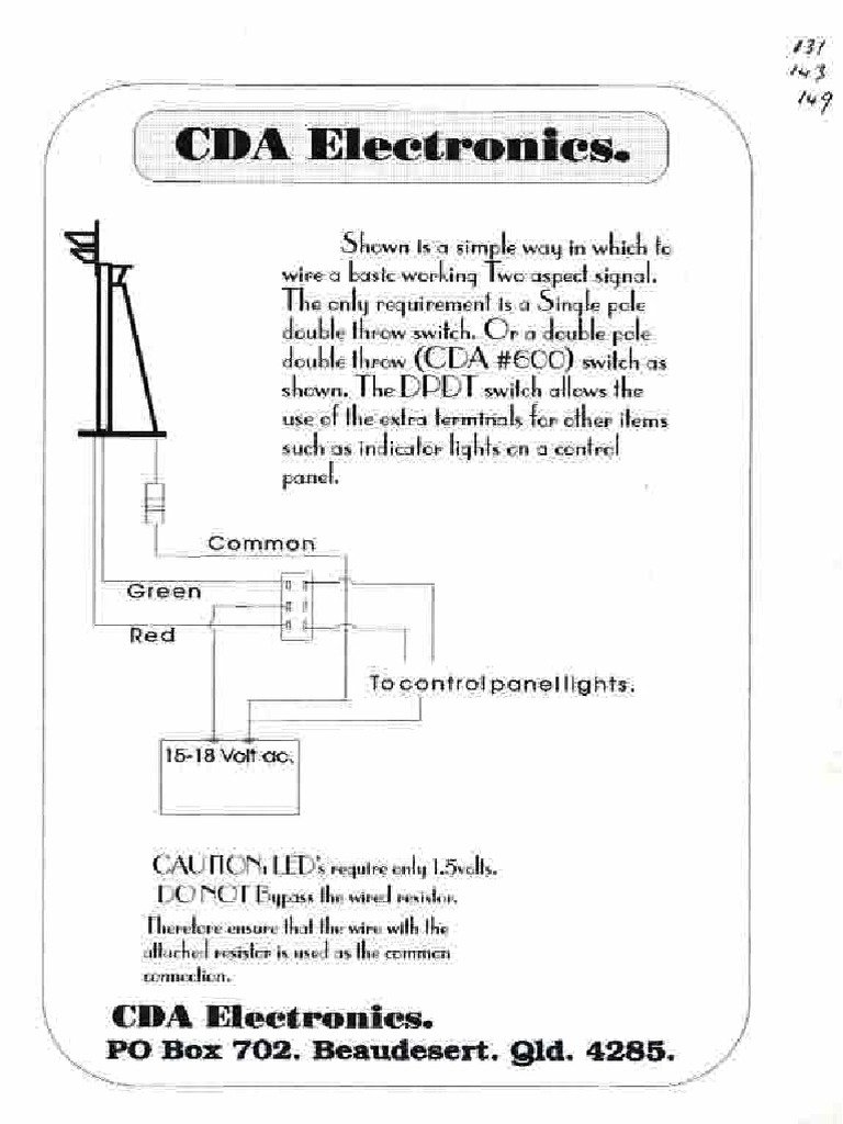 CDA Electronics Signal Wiring Guide | PDF