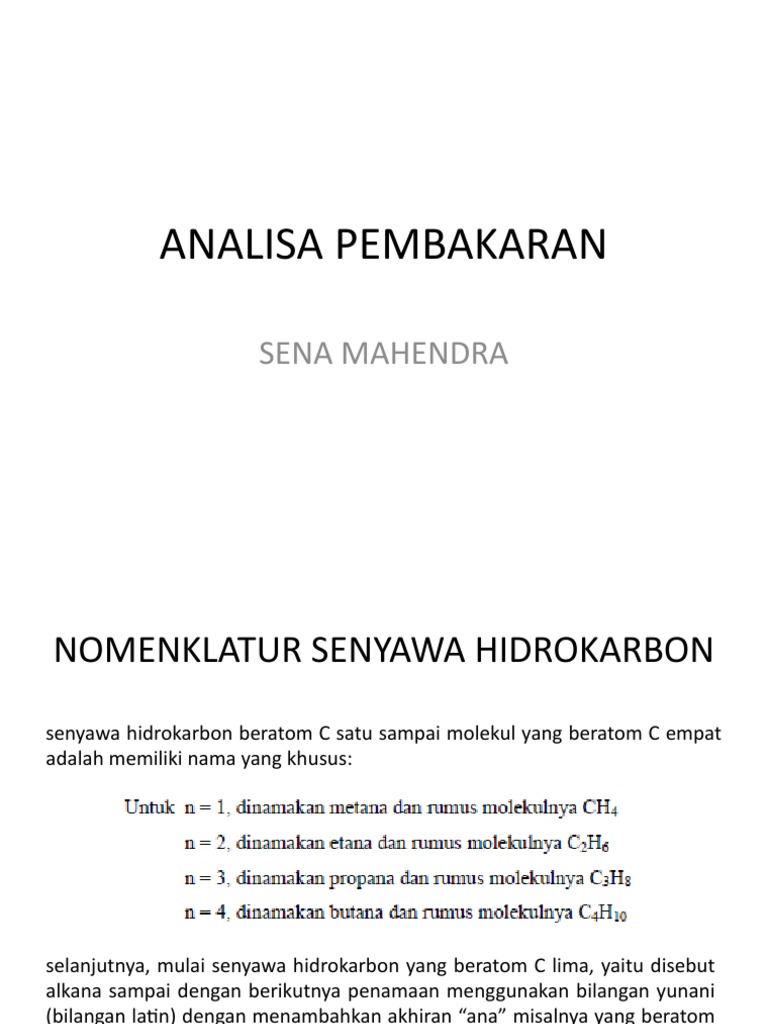 Optimasi AFR Stoikiometrik Hidrokarbon | PDF | Metode & Bahan Ajar