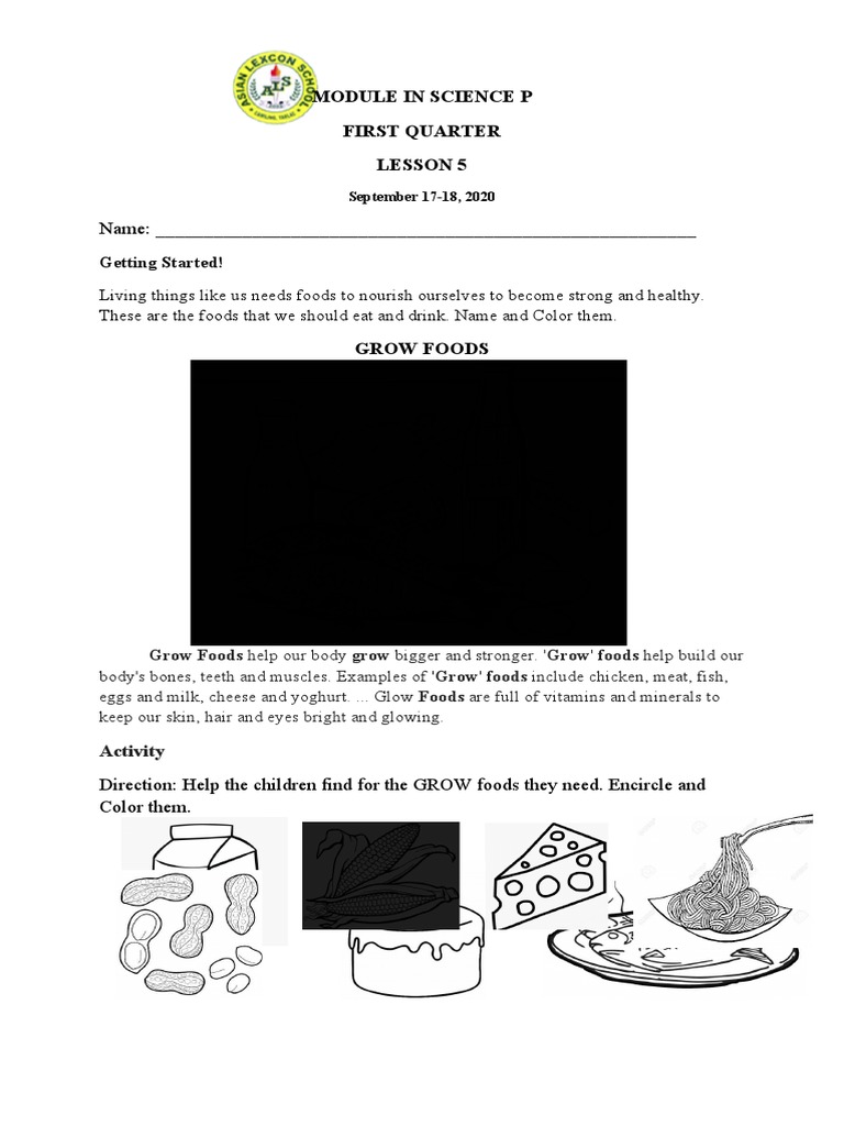 MODULE IN SCIENCE P LESSON 6 Sep.14 | PDF
