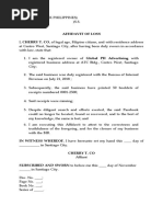 Affidavit for Business Closure | PDF