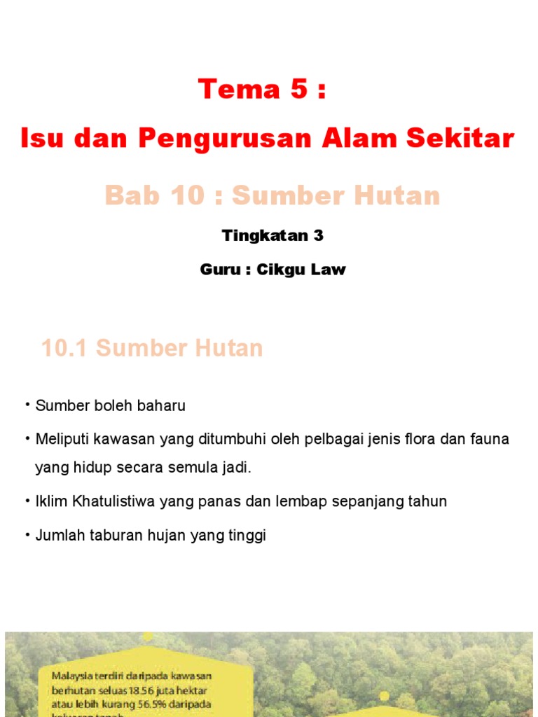 Bab 10 - Sumber Hutan | PDF