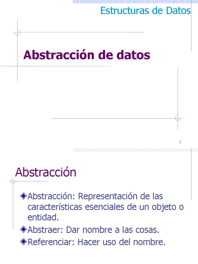 Abstraccion de Datos | PDF | Abstracción (informática) | Objeto ...