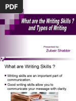 Four Main Types of Writing | PDF | Narrative | Narration