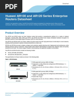 Huawei NetEngine AR651C Enterprise Router Datasheet | PDF | Router ...