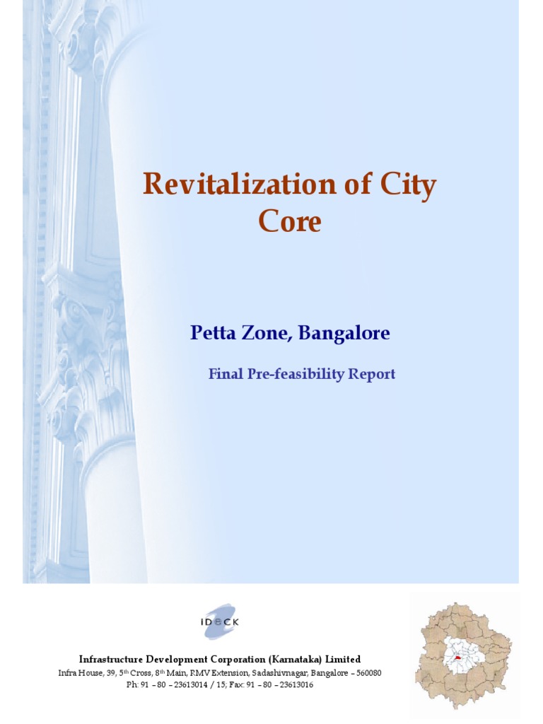 Revitalization of City Core: Petta Zone, Bangalore | PDF | Urban ...